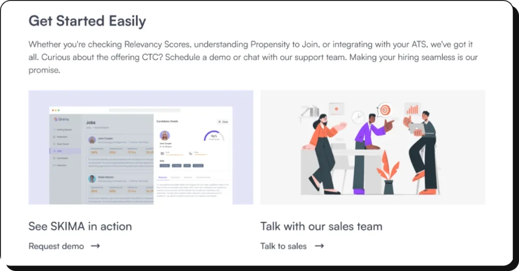 Skima.AI UI/UX Design Portfolio | Elevate Hiring Experiences